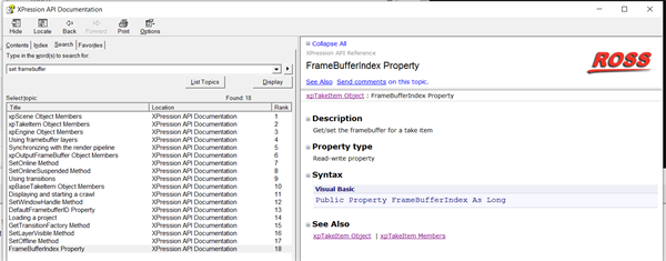 selecting a virtual framebuffer based on a text selected in layout droplist. | Graphics