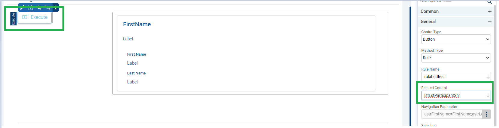 Can We Trigger The Execute Button Or A Rule To Load Grids And Fields When Clicking On The Card