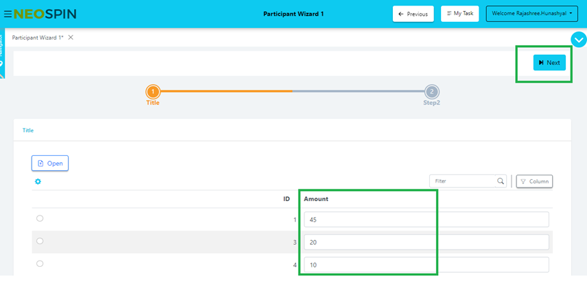 How to do Hide/Show or Enable/Disable the next step button of wizard by validating user input ...
