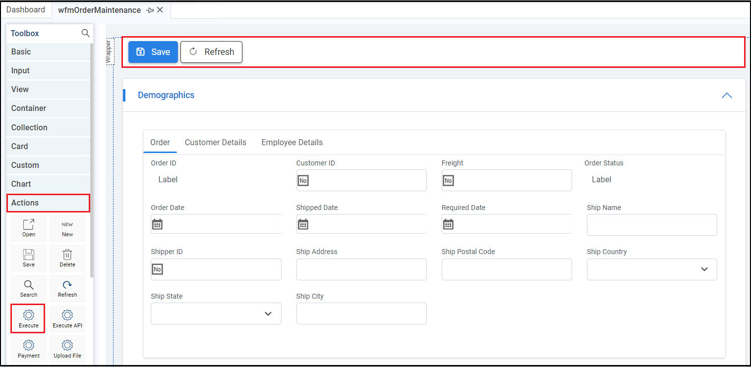 Add an Execute Button