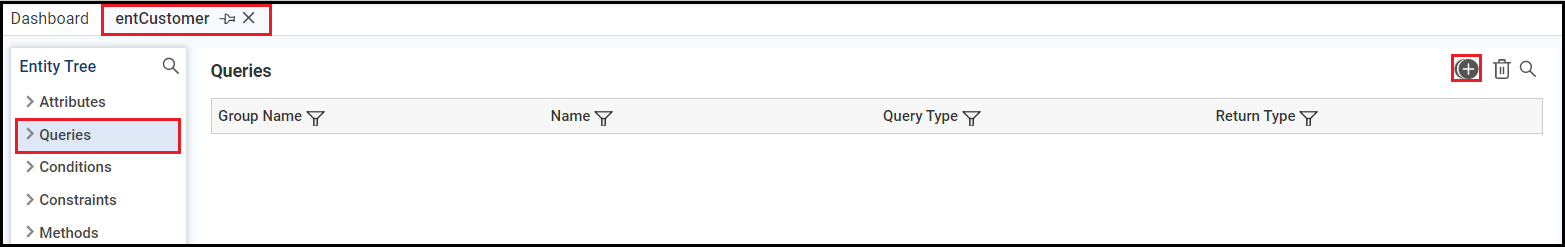 Add a Query to an Entity