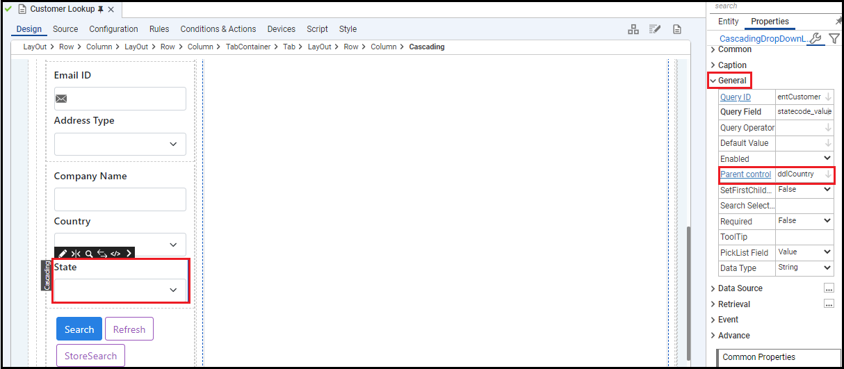 Add a Cascading Drop Down