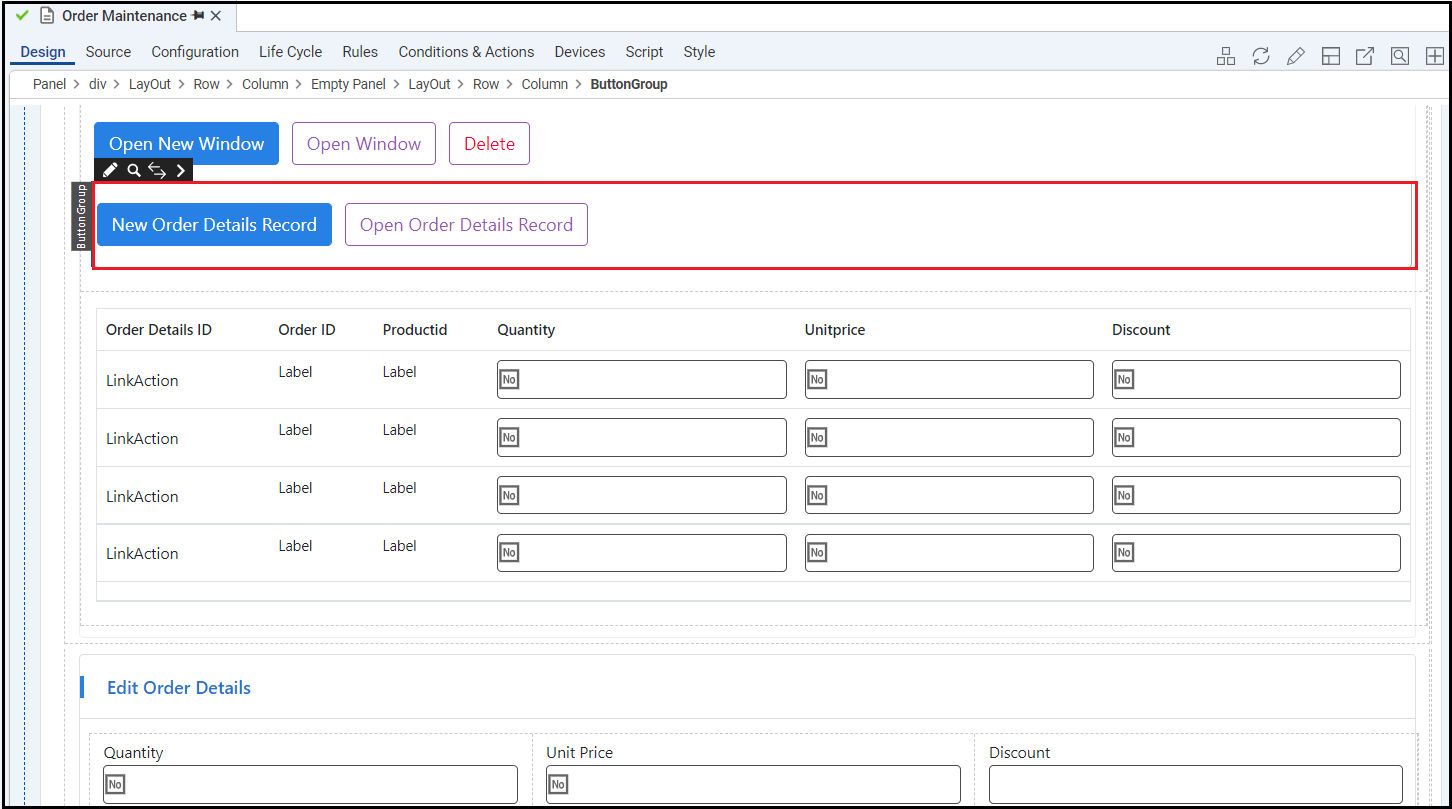 Create a Child Maintenance Form and Configure Opening it from the ...