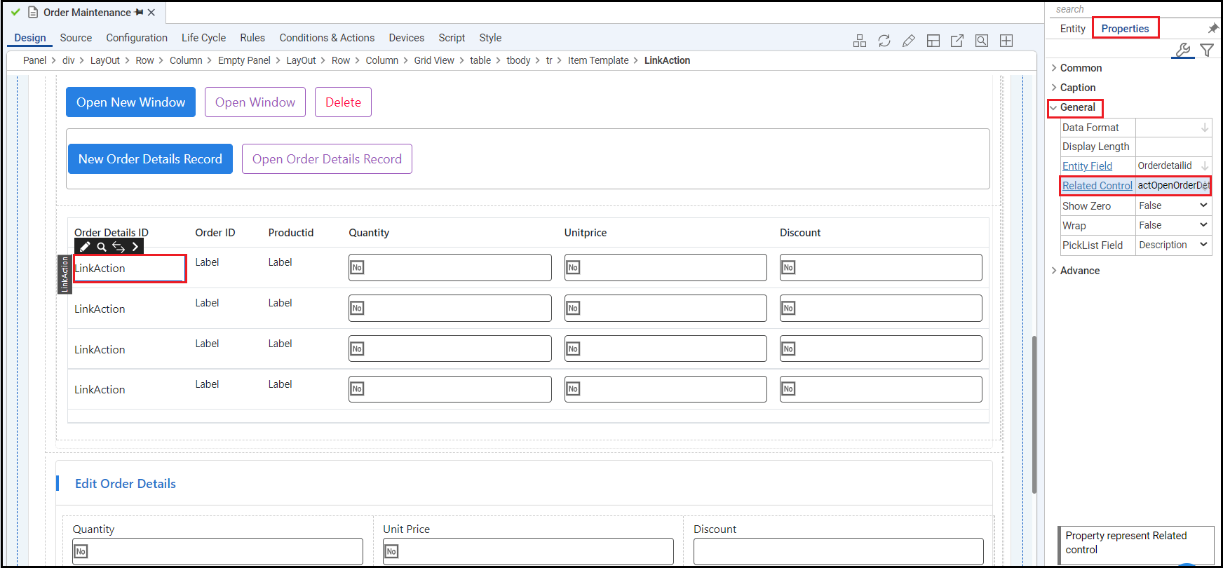 Create a Child Maintenance Form and Configure Opening it from the ...