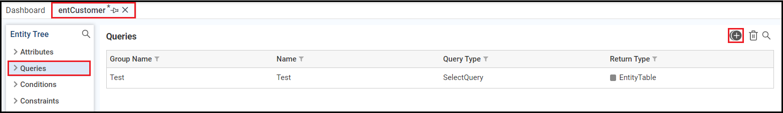 Add a Query to an Entity with the Query Builder