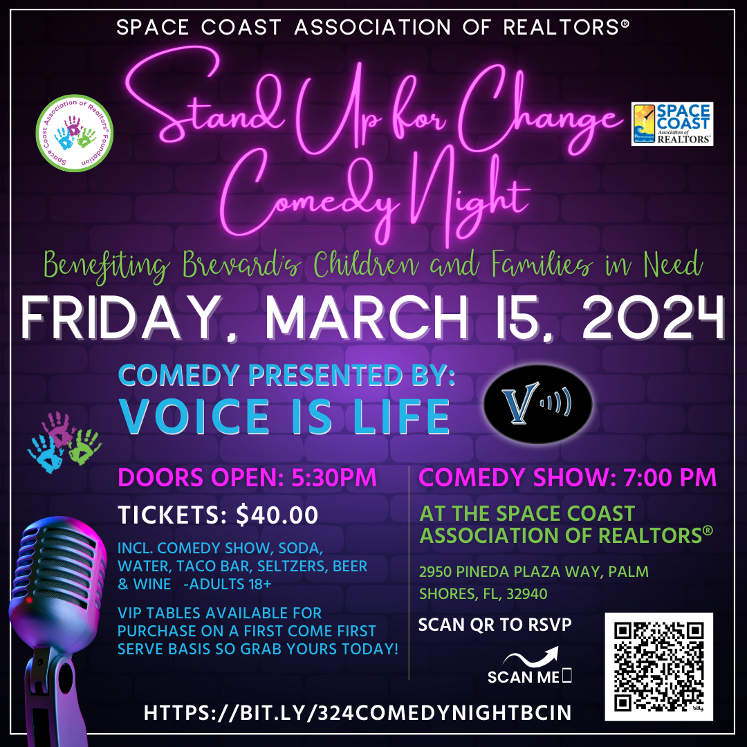 Stand Up for Change Comedy Night - at the Association - Space Coast ...