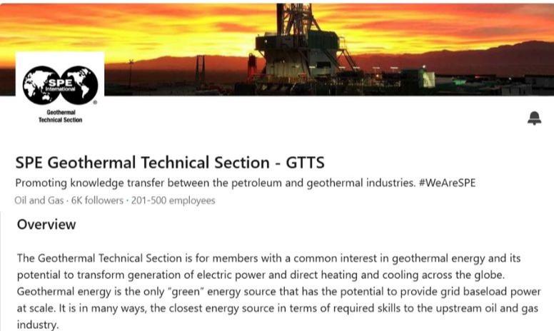 SPE Geothermal Technical Section - Geothermal Technical Section