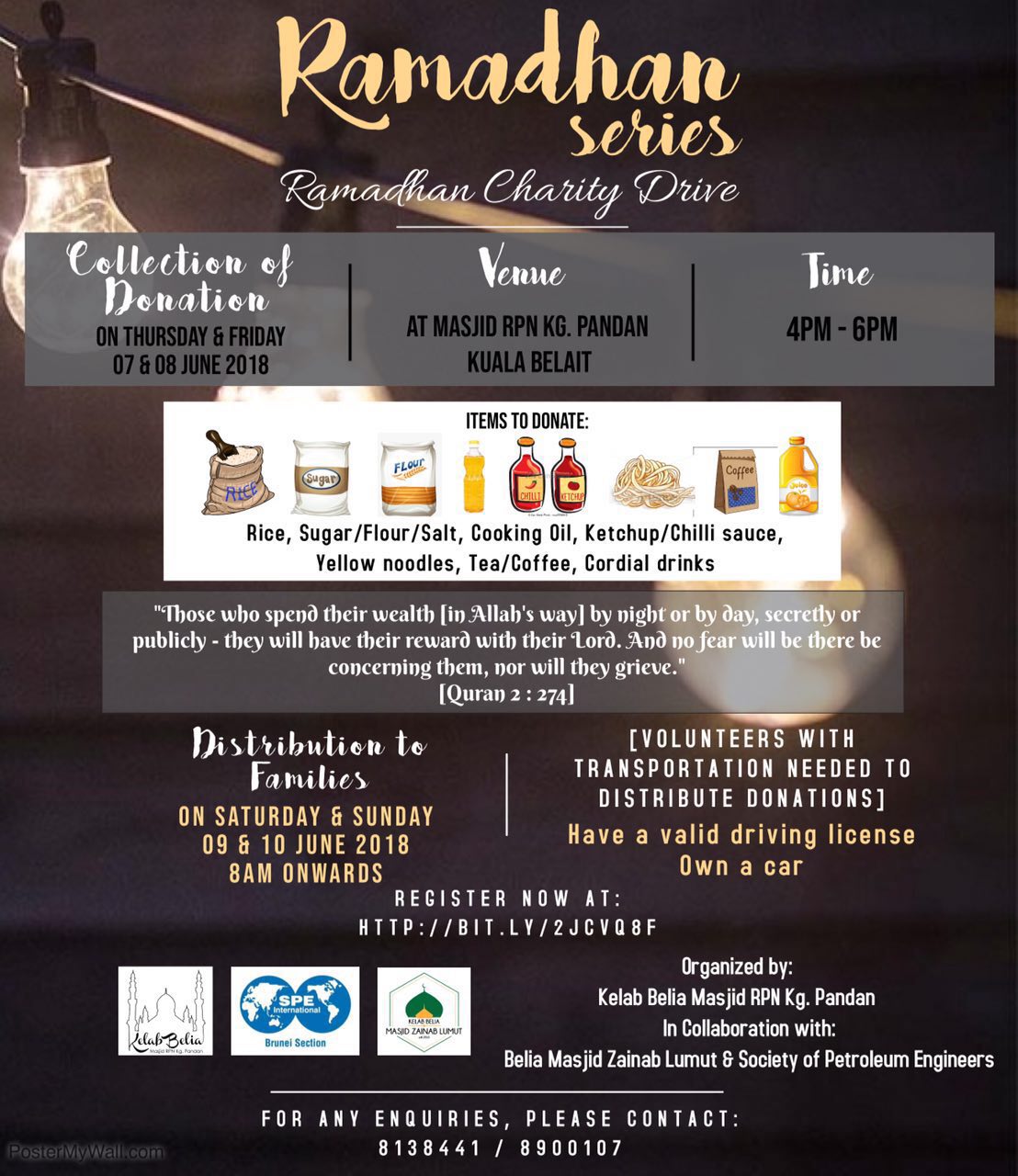 SPE Brunei Section - Ramadhan Charity Drive