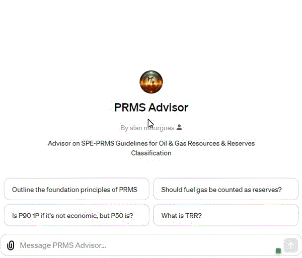 Creating a Custom GPT Bot Advisor for SPE-PRMS Reserves Guidelines