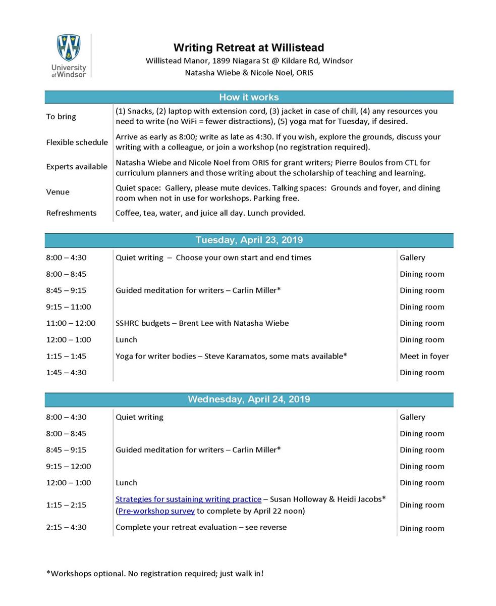 Writing Retreats: Creating a Community of Practice for Academics Across ...