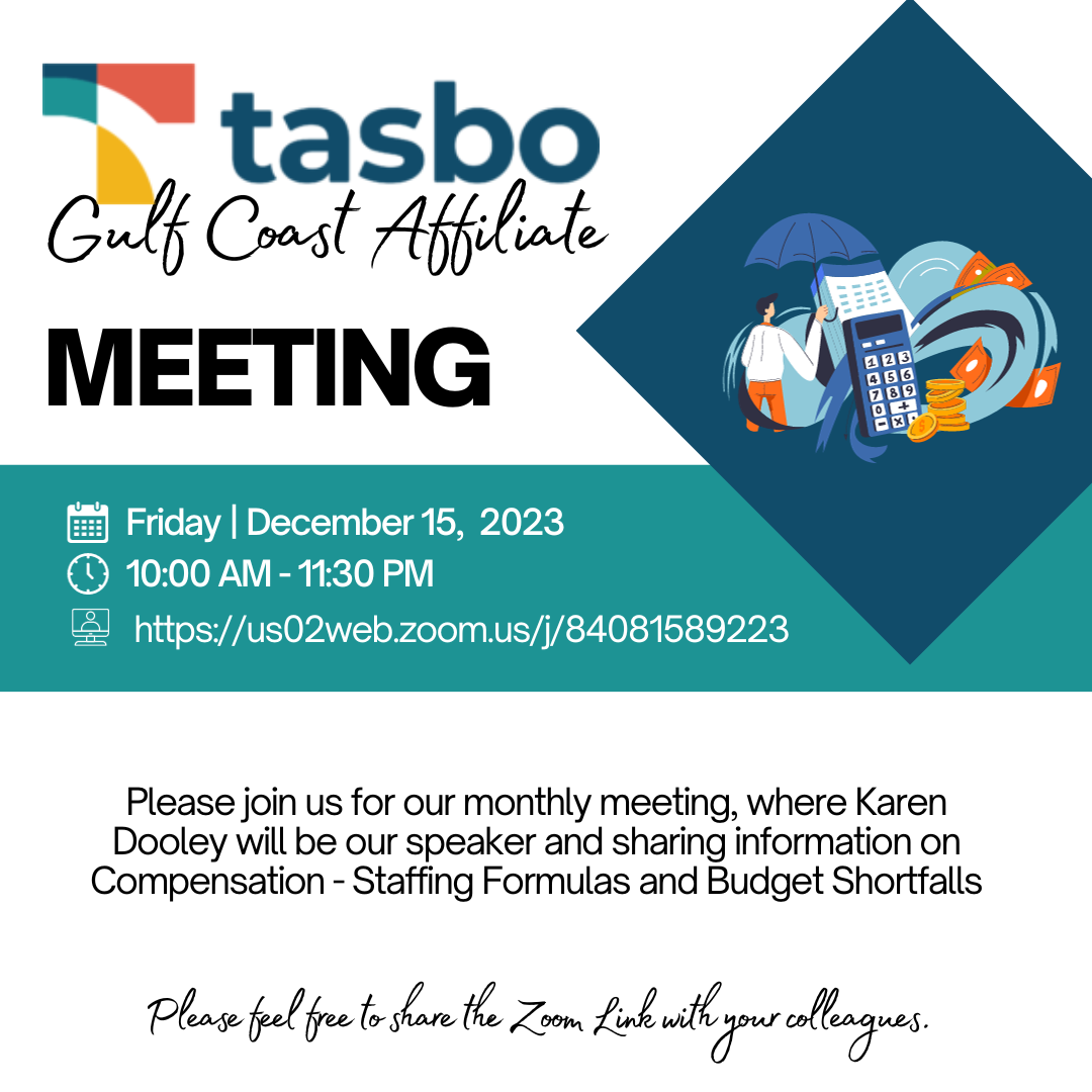 Gulf Coast TASBO Regional Affiliate - TASBO Connect