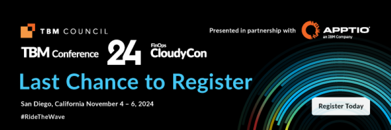 TBMC24 - Annual TBM Conference - TBM Connect Thrive
