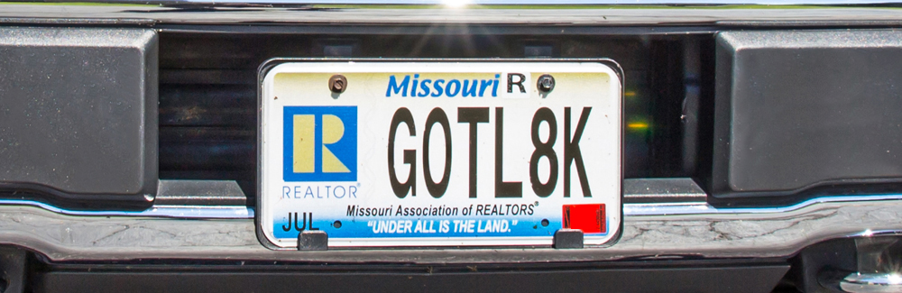 REALTOR® License Plate - Missouri REALTORS®