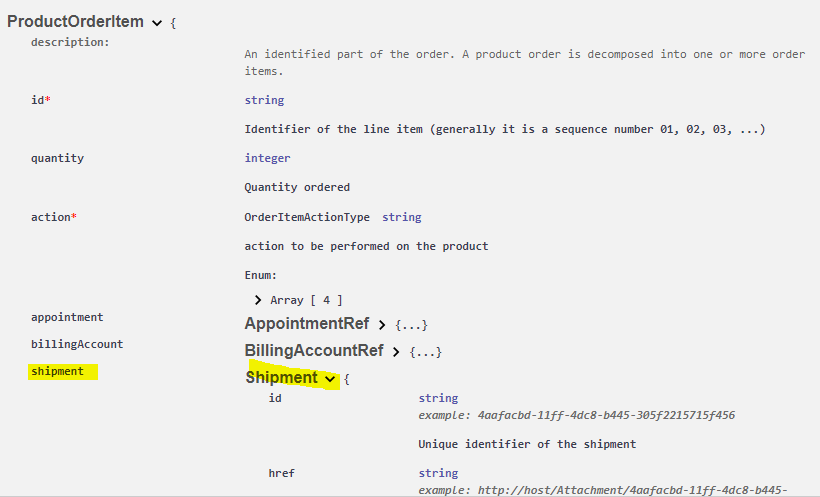 TMF 622: Product Order, is it possible to introduce note object or ...
