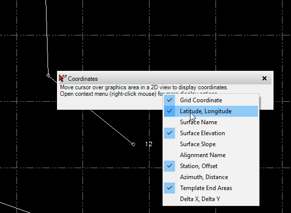TBC Coordinate Display Settings | Trimble Business Center