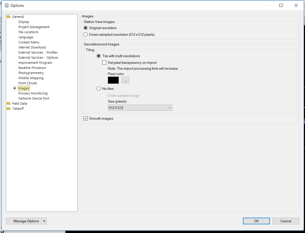 Display large TIF images (1gig) | Trimble Business Center