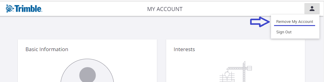delete my account | Trimble Connect User Forum