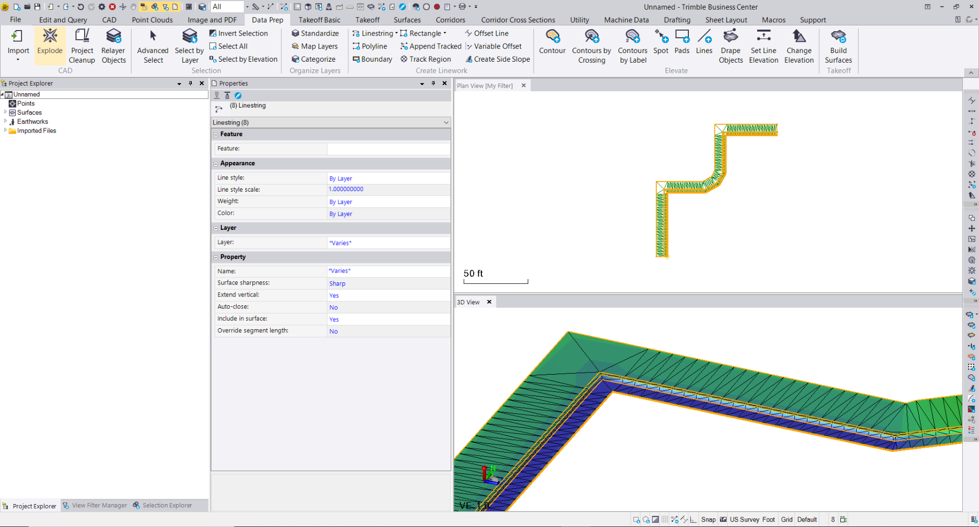 How to 3D model curb | Trimble Business Center