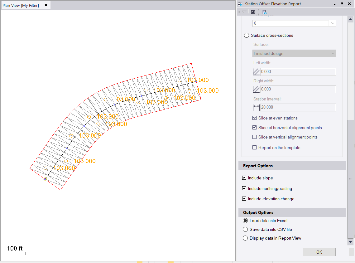 Can I report a point elevation difference to alignment | Trimble ...