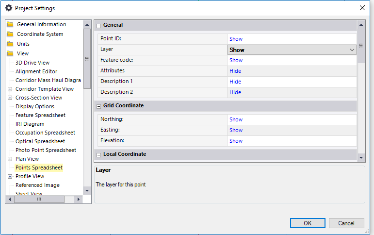 Feature Request - Points Spread Sheet - add a column for points layer | Trimble Business Center
