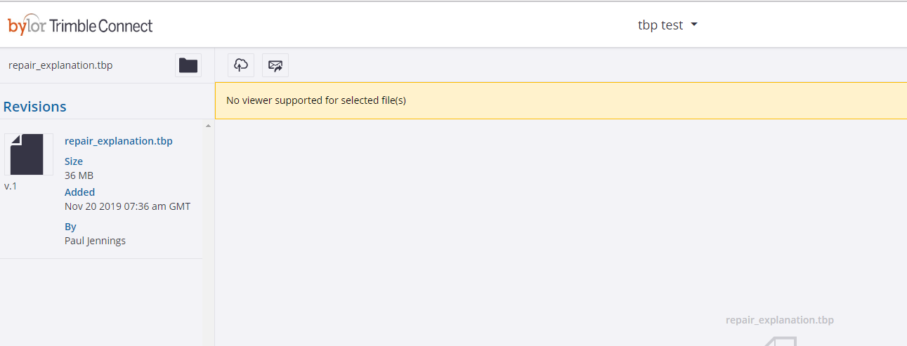 opening of tbp files | Trimble Connect User Forum