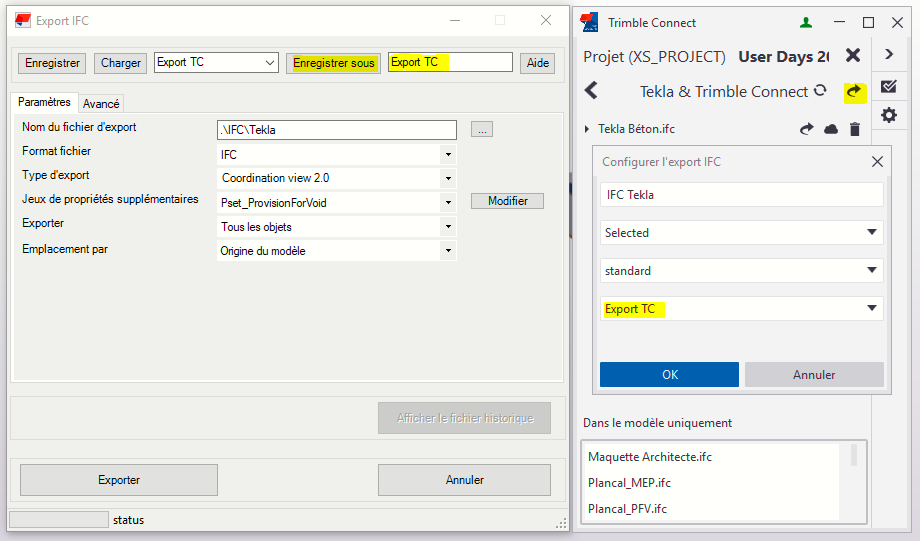 Tekla Export to TC Tool - IFC Property Sets | Trimble Connect User Forum
