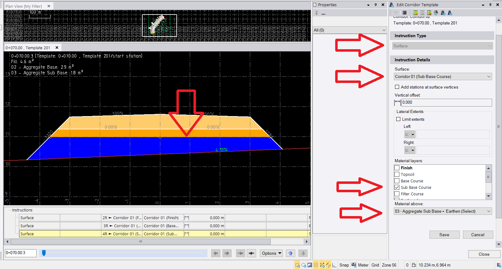 TBC - Add Material Between Surface | Trimble Business Center
