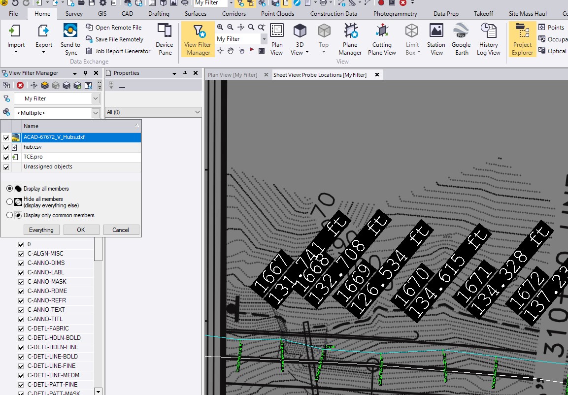 Sheet View Point Symbols in the Wrong Location | Trimble Business Center