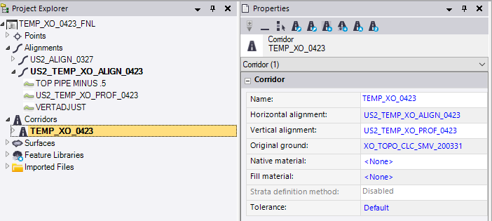 Export Trimble Access Road Strings Error | Trimble Business Center