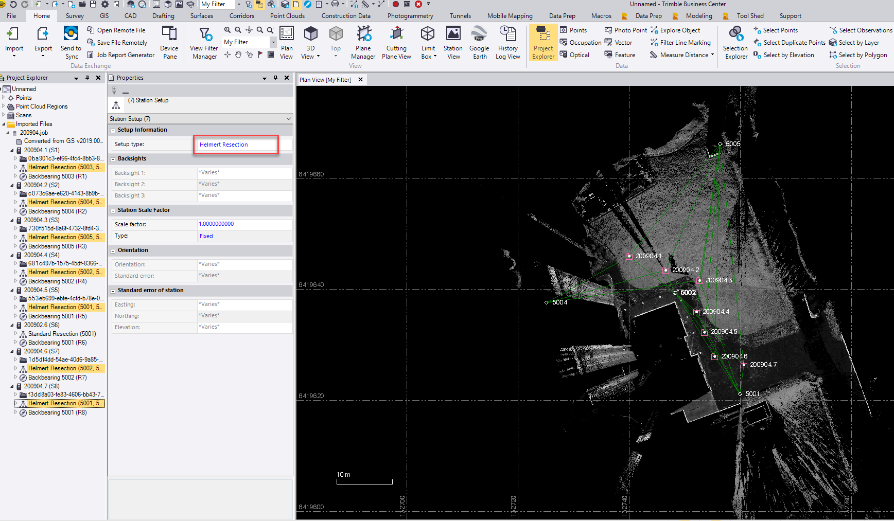 Anyone having issues importing SX10 point cloud data into TBC v5.32 ...