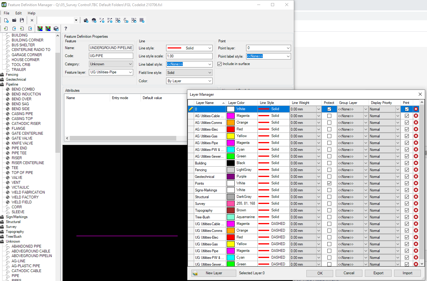 CodeList | Trimble Business Center