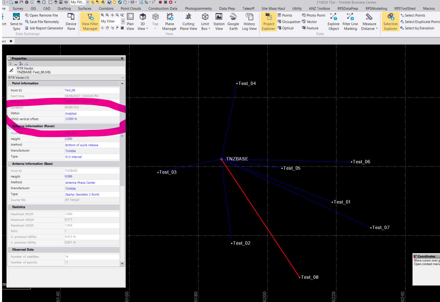 Modify point elevation using attribute in survey data (ie. Trimble ...