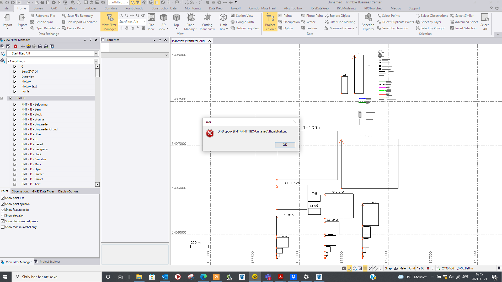 TBC 5.60 - Thumbnail error message 2-5 times when closing. | Trimble ...