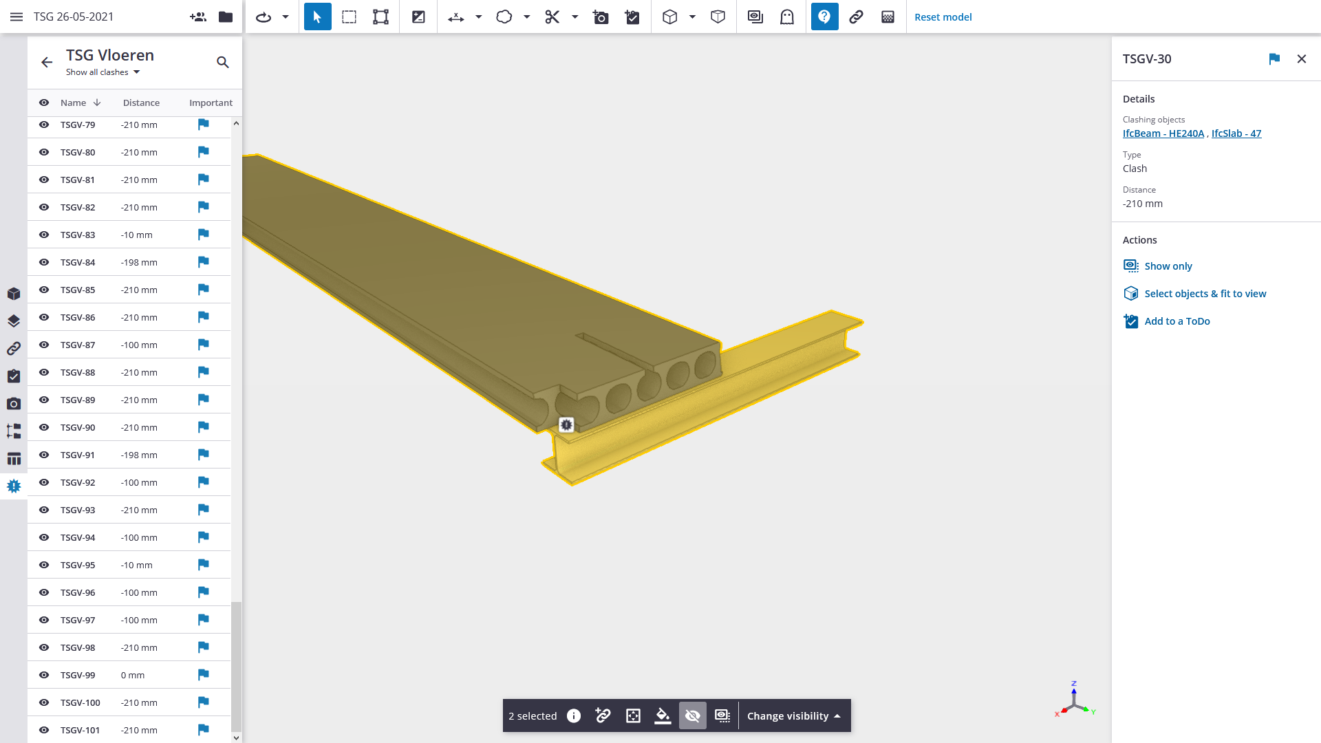 Clash report | Trimble Connect User Forum