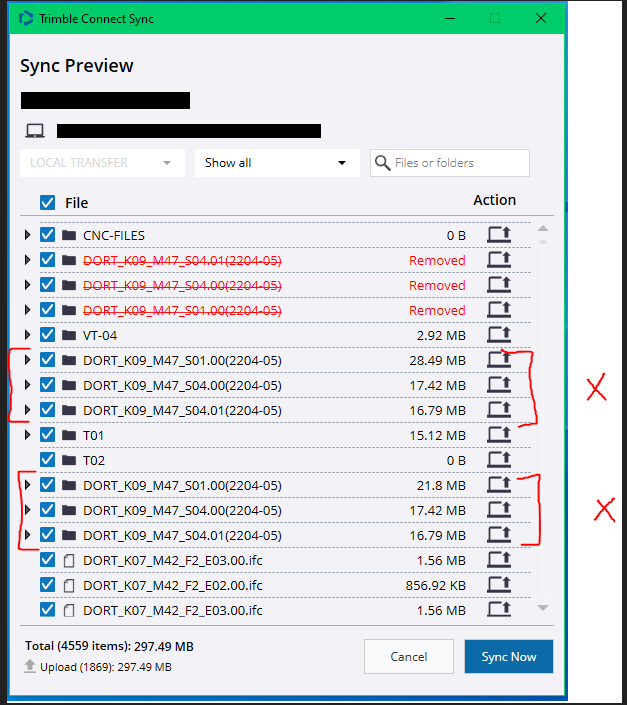 TRIMBLE CONNECT SYNC PROBLEMS | Trimble Connect User Forum