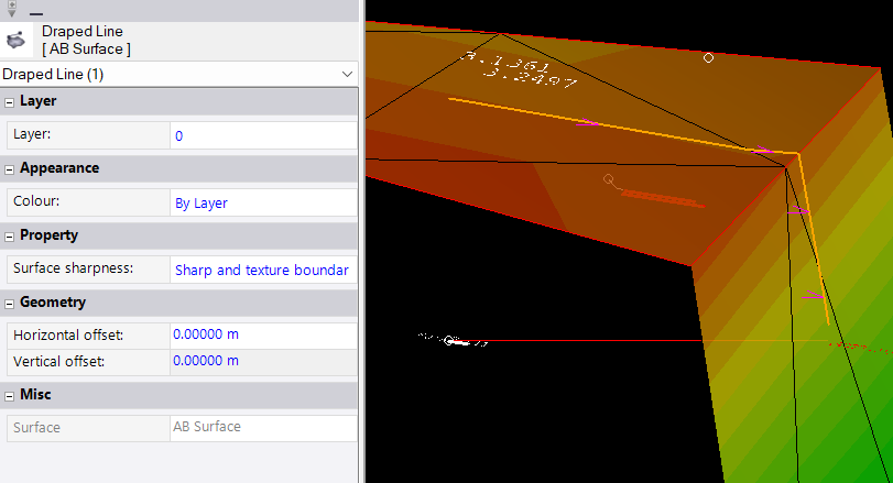 Draping line on surface | TBC Macros and Extensions