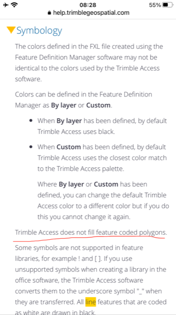 A problem with Feature Code Processing in TBC v5.81 | Trimble Business Center