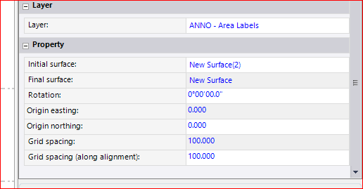 Cut/Fill grid and text along alignment? Grid too dense. | Trimble ...