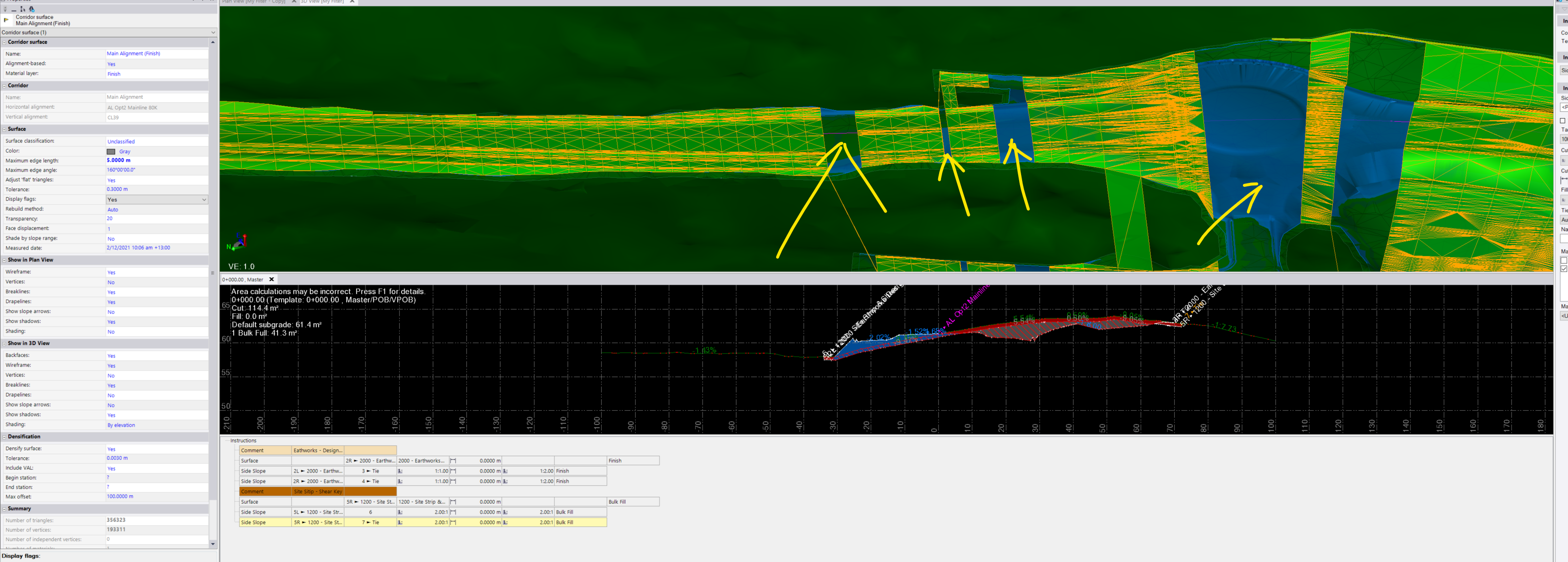 GAPS in Corridor Surface Model | Trimble Business Center