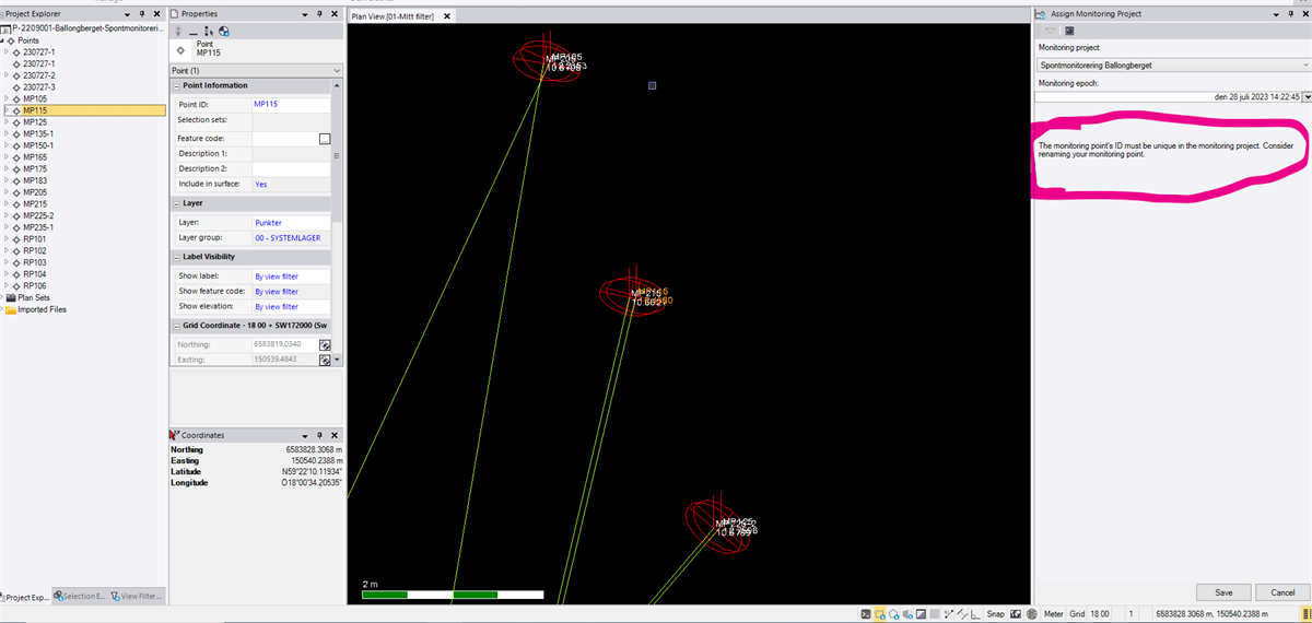 Monitoring module TBC v5.90 patch - Error message | Trimble Business Center