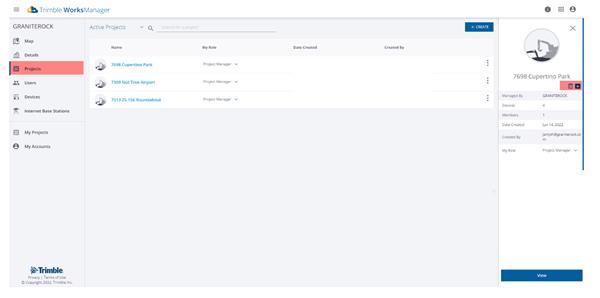 How do I delete projects in works manager? | Trimble Business Center