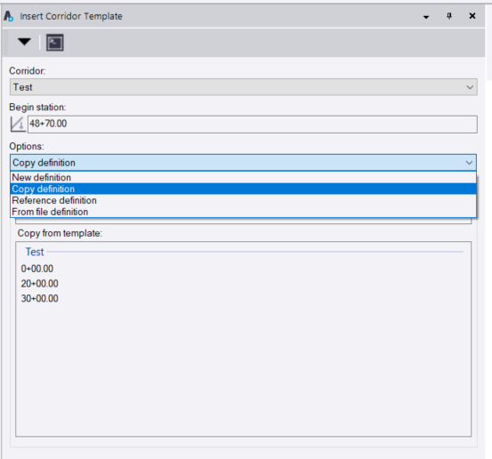 Multiple Templates on One Alignment | Trimble Business Center