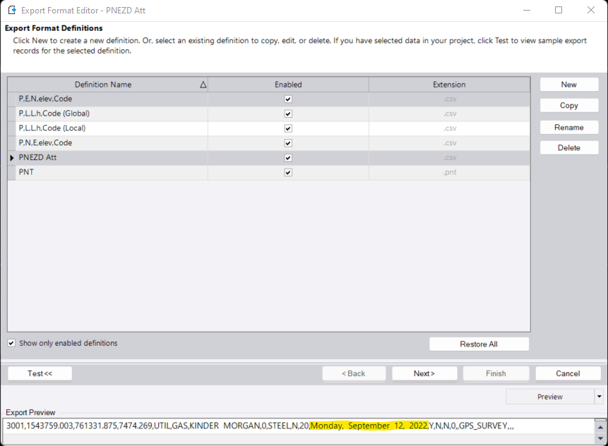 Date Attribute Formatting Issue On Export | Trimble Business Center