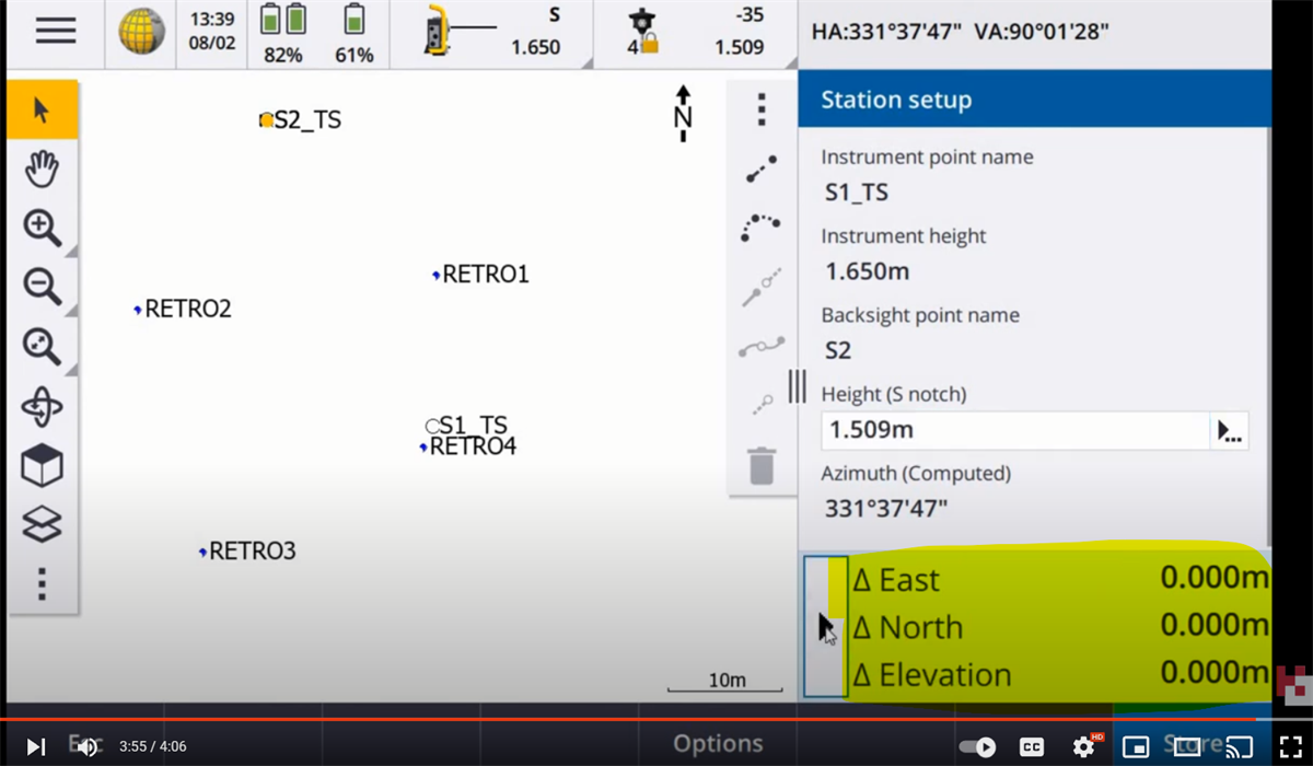 Where can I view station setup residuals/errors in TBC or in a Job ...