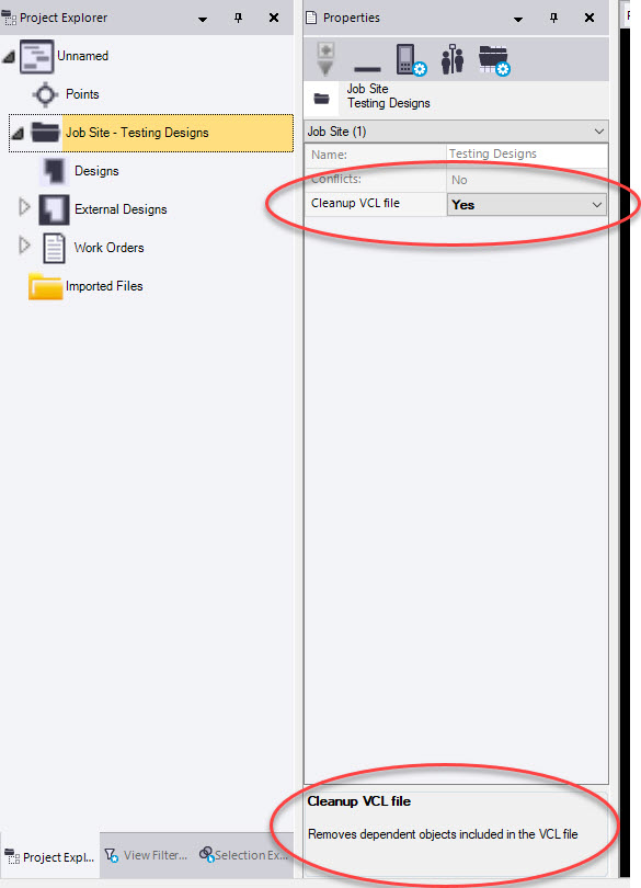 VCL file to machine control | Trimble Business Center