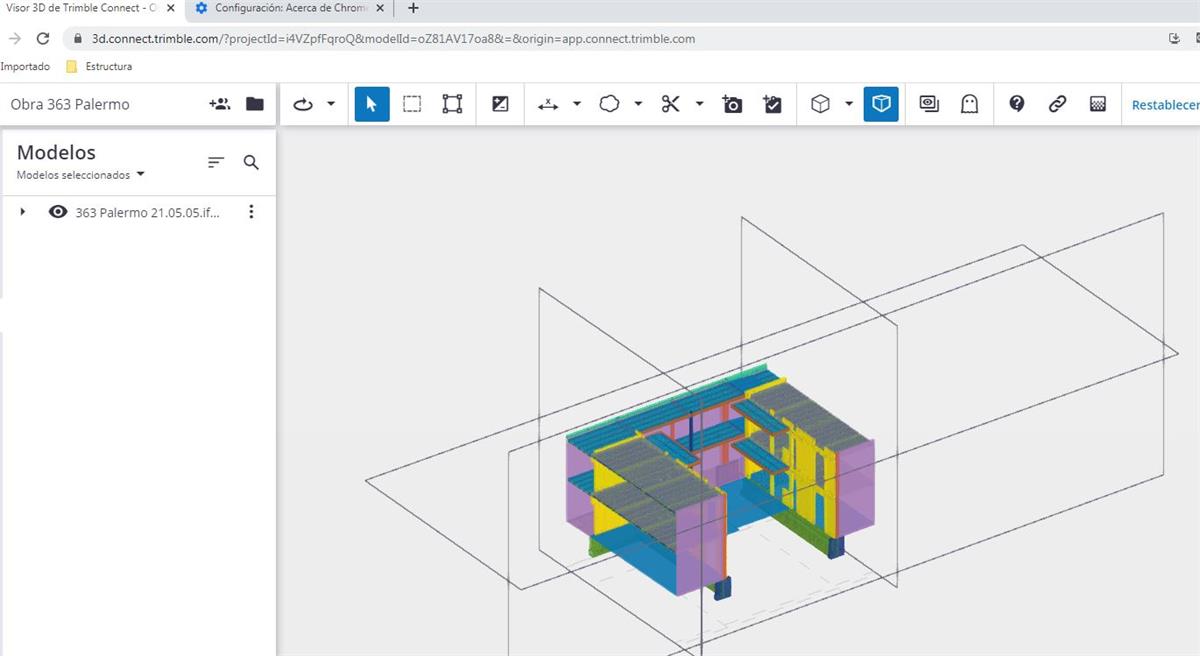 Clip plane scissors icon does not appear on browser | Trimble Connect ...