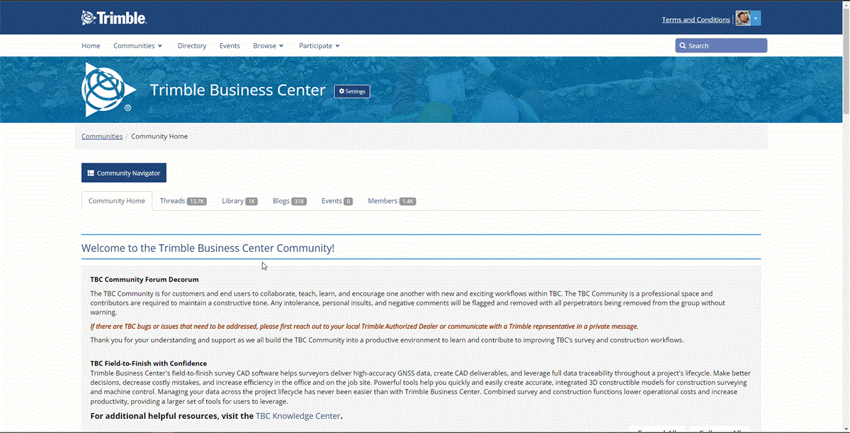TBC 5.8 Download | Trimble Business Center