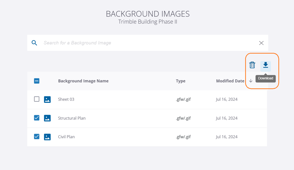 Publish background images to data collectors