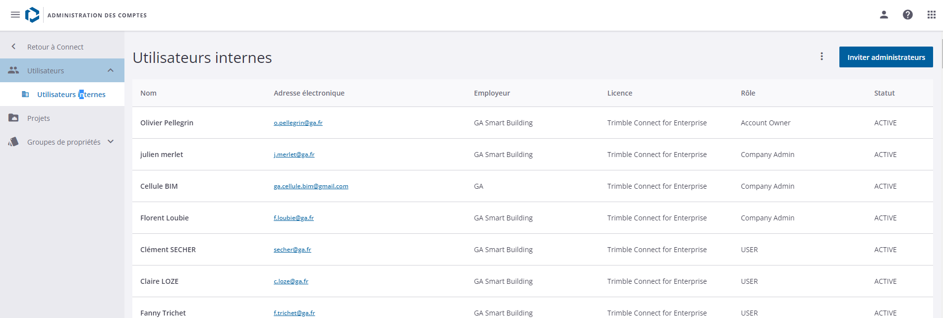 Delete user from organization | Trimble Connect User Forum