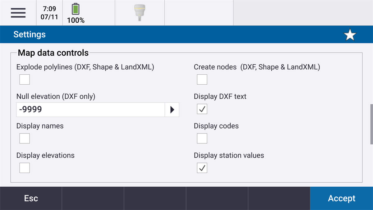 Trimble Access 2021.11 TSC5 - Display Station Values setting | Trimble ...